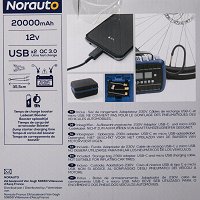 Booster Start Pro 12V NORAUTO - 20 000 mAh / 1 000 A - Norauto