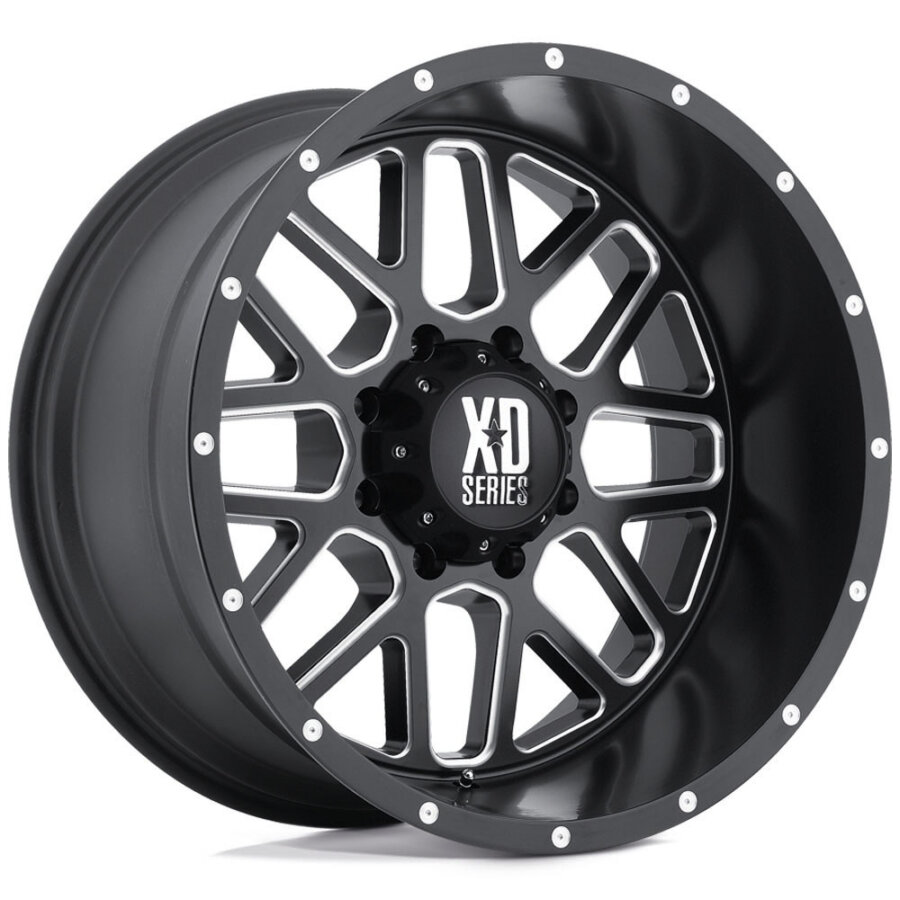 Jante de alumínio GRENADE 10x20 8x170 ET-24 Preto acetinado inserção ...