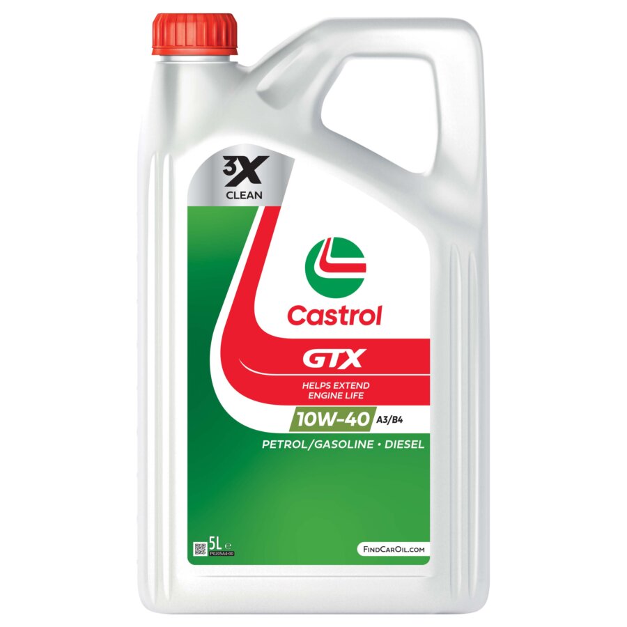 Óleo de motor CASTROL GTX gasolina e diesel 10W-40 A3/B4 5 l - Norauto