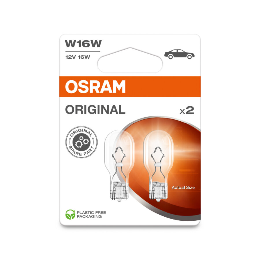 2 lâmpadas W16W 12V OSRAM ORIGINAL - Norauto