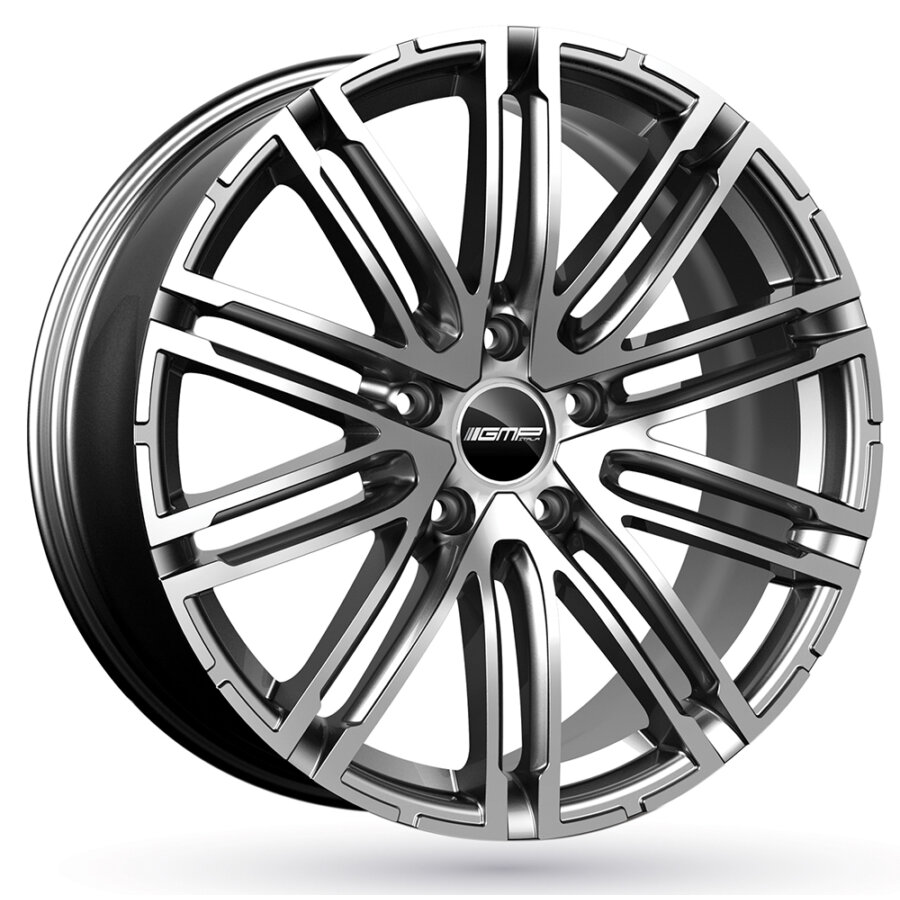 Jante de alumínio GMP TARGA 9x22 5x112 ET26 Frente cinzenta polida ...