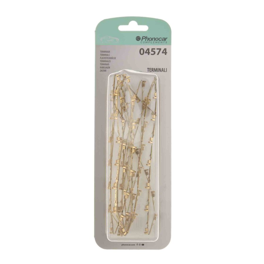 Terminais Macho PHONOCAR ISO 100 Unidades - Norauto