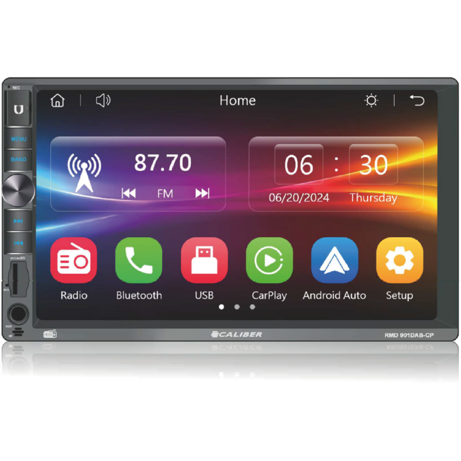 Autorádio CALIBER RMD901DAB-CP Car Play, Android App, Bluetooth e sem mecanismo CD/DVD - Norauto