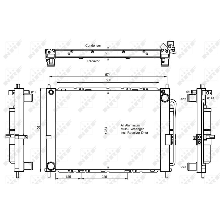 Condensador com secador NRF 350068 EASY FIT - Norauto