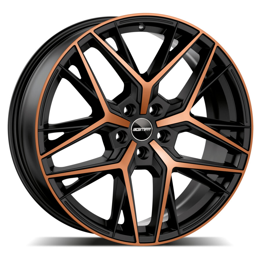 Jante de alumínio GMP LUNICA 7.5x18 5x100 ET46 Frente polida preta ...