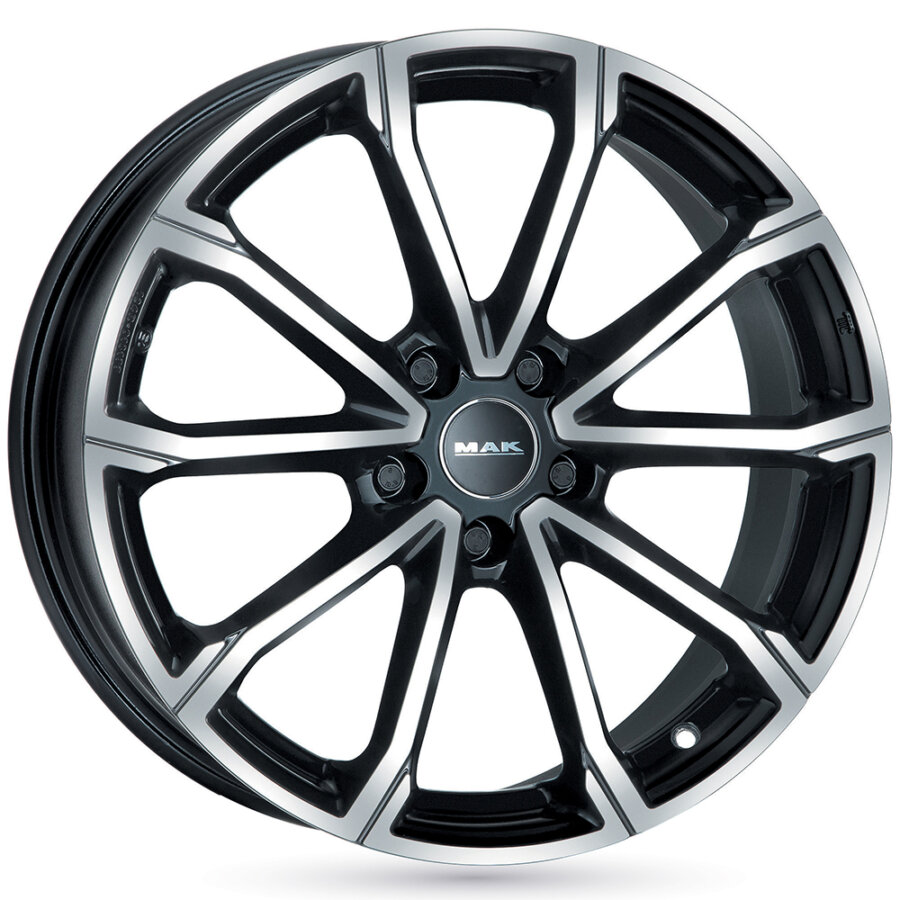 Jante de alumínio MAK DAVINCI 6x16 5x100 ET35 Frente polida preta - Norauto