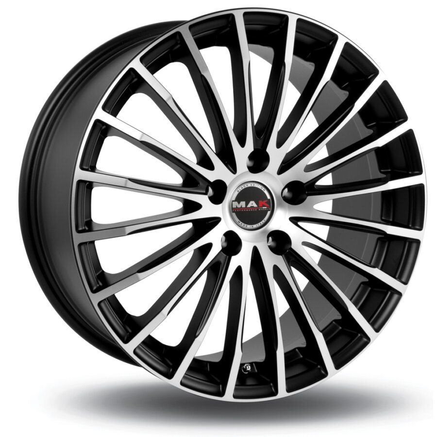 Jante de alumínio MAK FATALE 7.5x17 5x114.3 ET40 Preto polido - Norauto