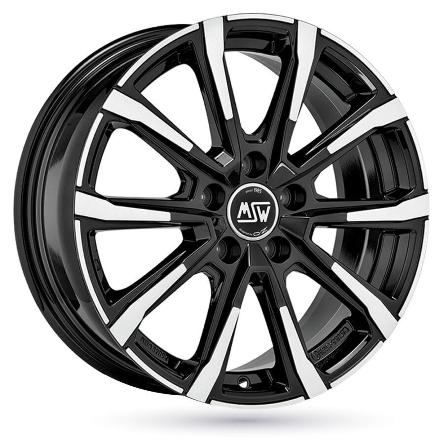 Jante de alumínio MSW MSW 79 7x17 5x100 ET51 Preto brilhante - Norauto